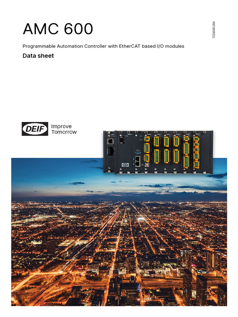 Amc 600 Data Sheet 4921260022 Uk | PDF | Usb | Programmable Logic Controller