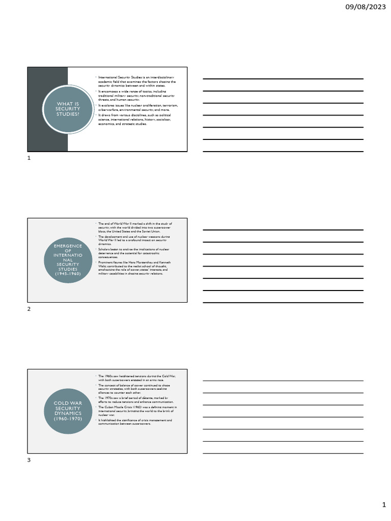 Handout+1+ +Studying+International+Security | PDF | Nuclear ...