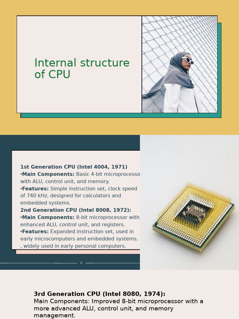 Internal structure of CPU.pptx M | PDF | Central Processing Unit ...