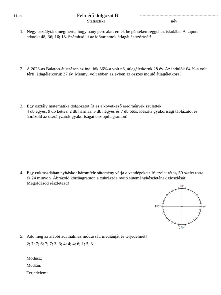 Statisztika 2 | PDF