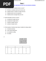 Grade 7 Physics Practice Exam MARKED COMPLETE | PDF
