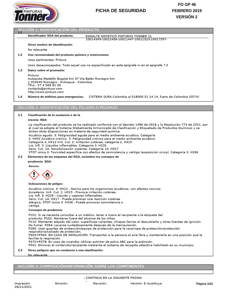 Esmalte | PDF | Residuos | Toxicidad