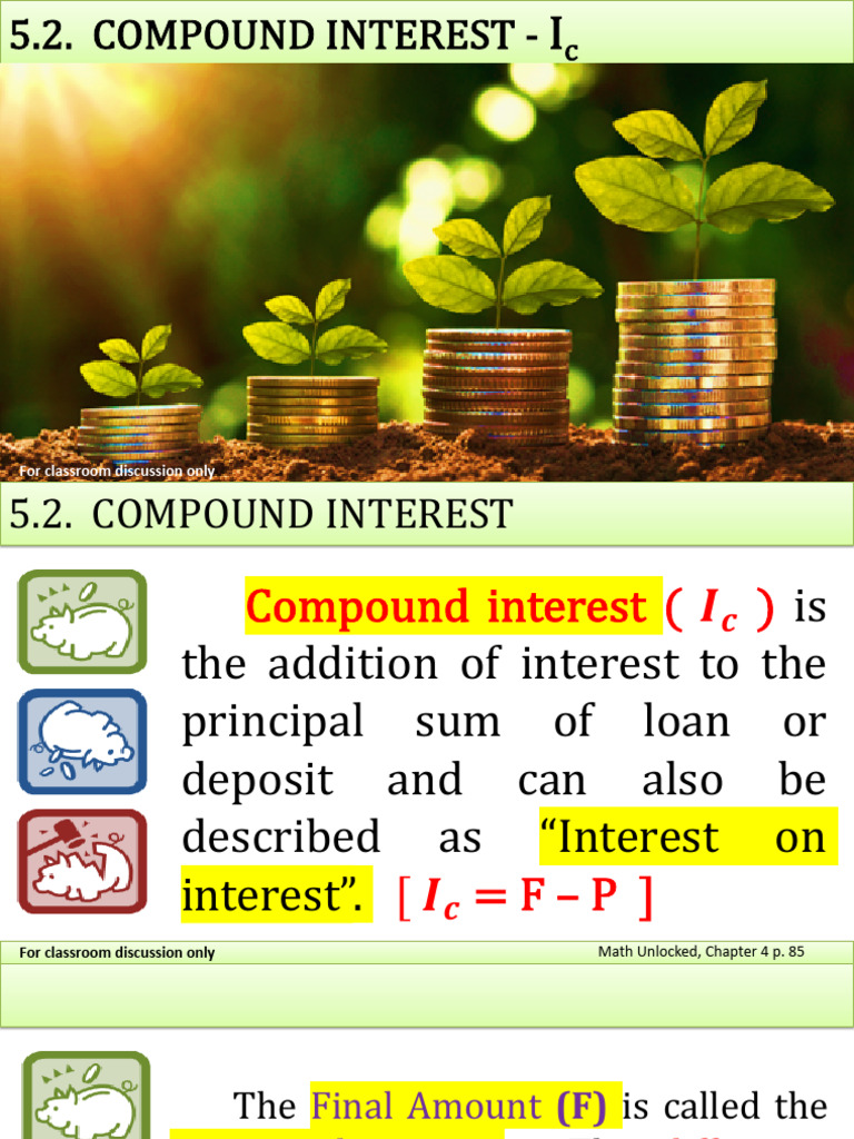 Lecture 5 Part 2 Compound Interest | PDF | Compound Interest | Interest