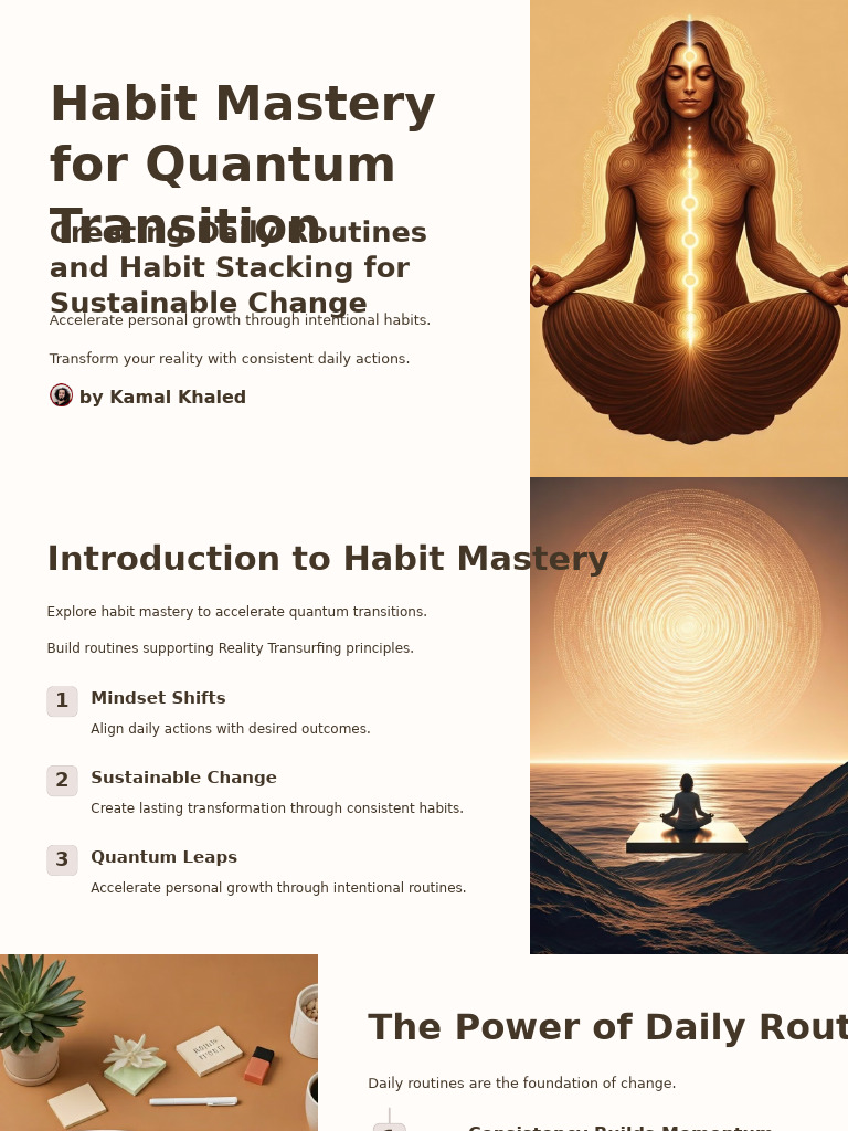 Habit Mastery For Quantum Transition | PDF | Habits | Mindset