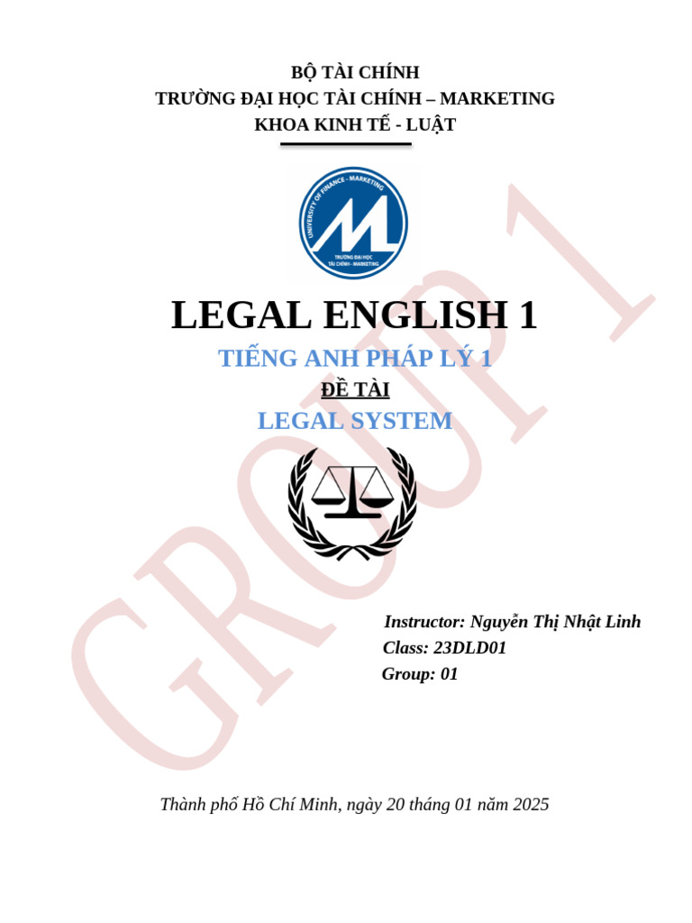 Unit 1 - Legal Systems - Group 1 | PDF