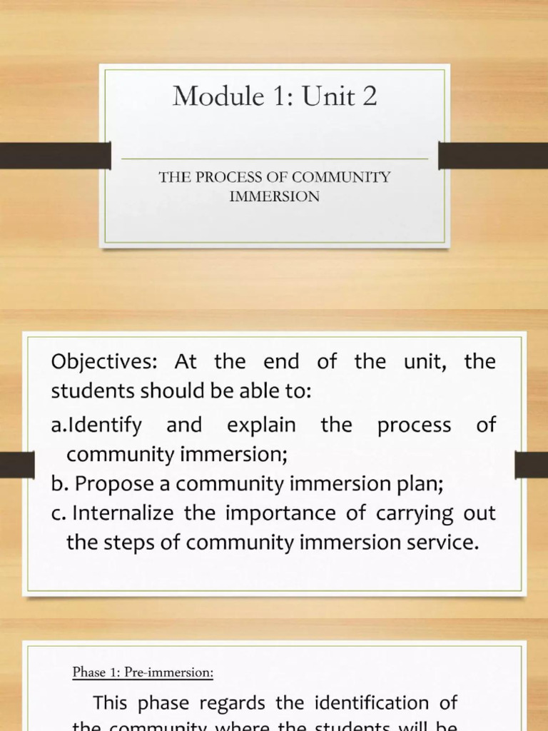 The Process of Community Immersion 1.pptx 20250204 - 220424 | PDF