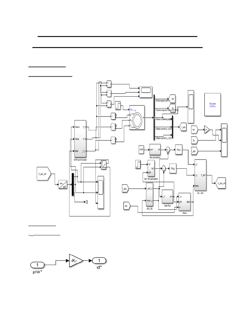 Simulation of Direct Vector Control of Induction Machine | PDF