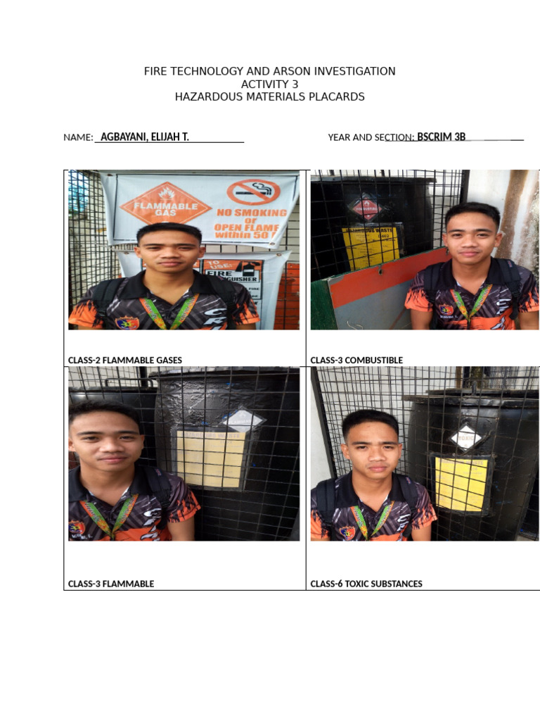 Hazardous Materials Placards Guide | PDF