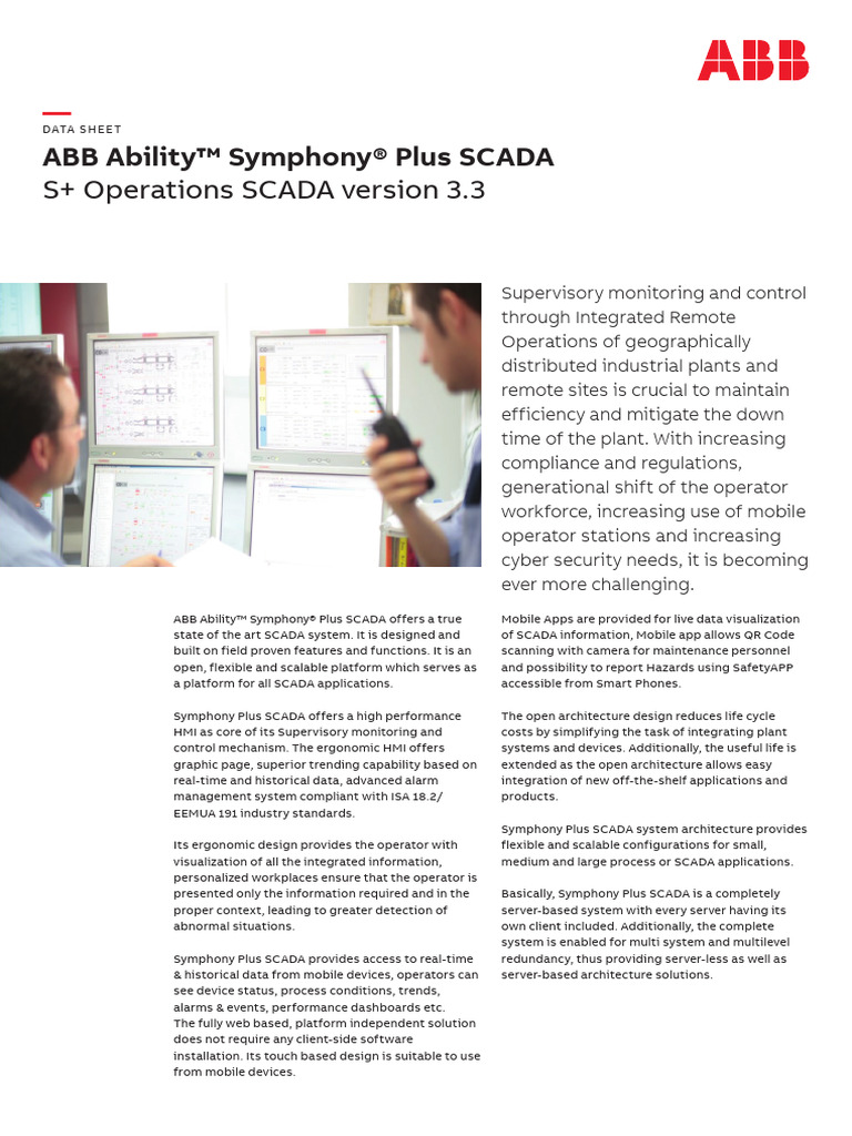 8VZZ003534T0001 en A Symphony Plus SCADA S Plus Operations SCADA Version 3.3 | PDF | Scada ...