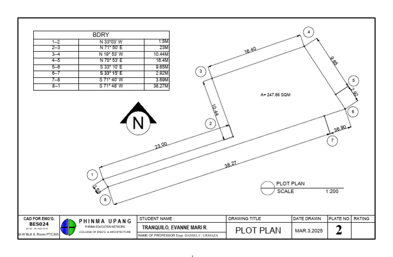 Evanne Mari Tranqiulo, Floor Plan (1) - Model | PDF | Technical Drawing