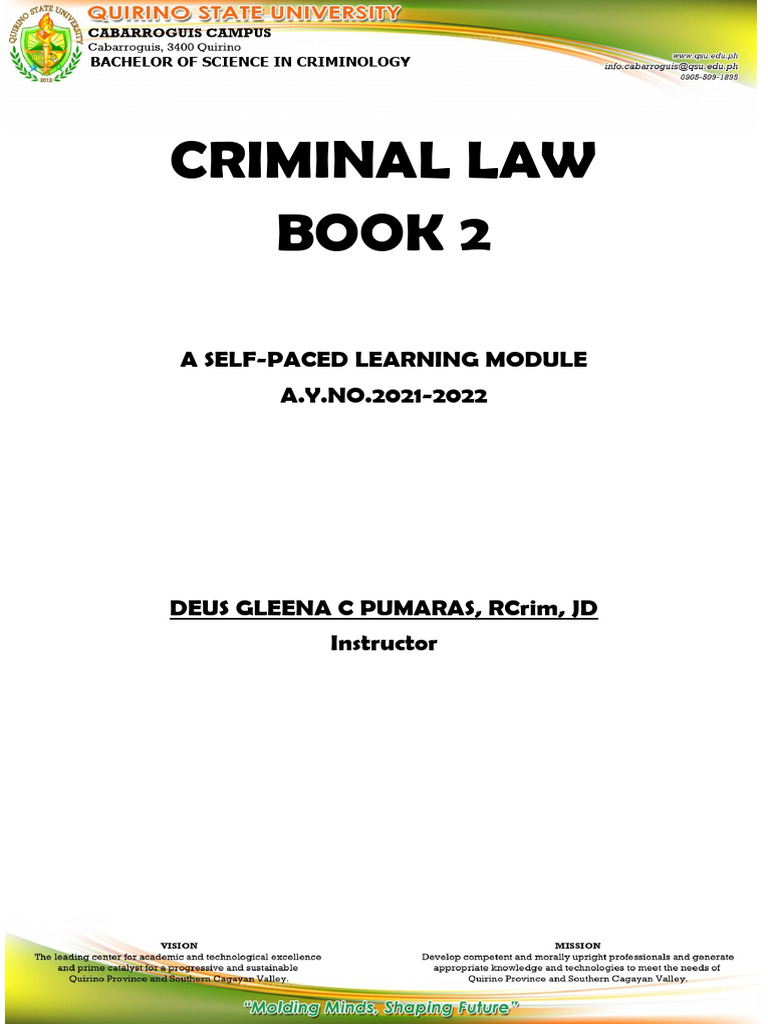 Criminal Law Book 2 | PDF | Forgery | Crimes