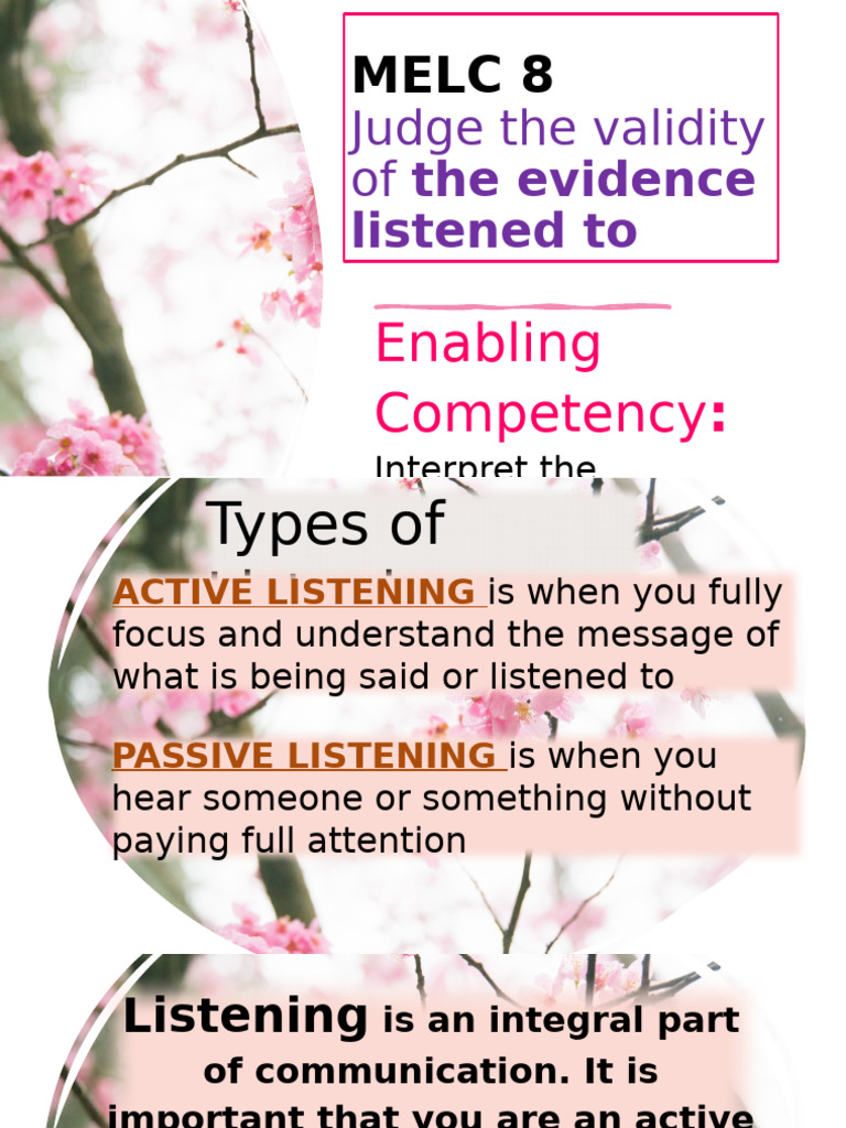Active vs Passive Listening Guide | PDF