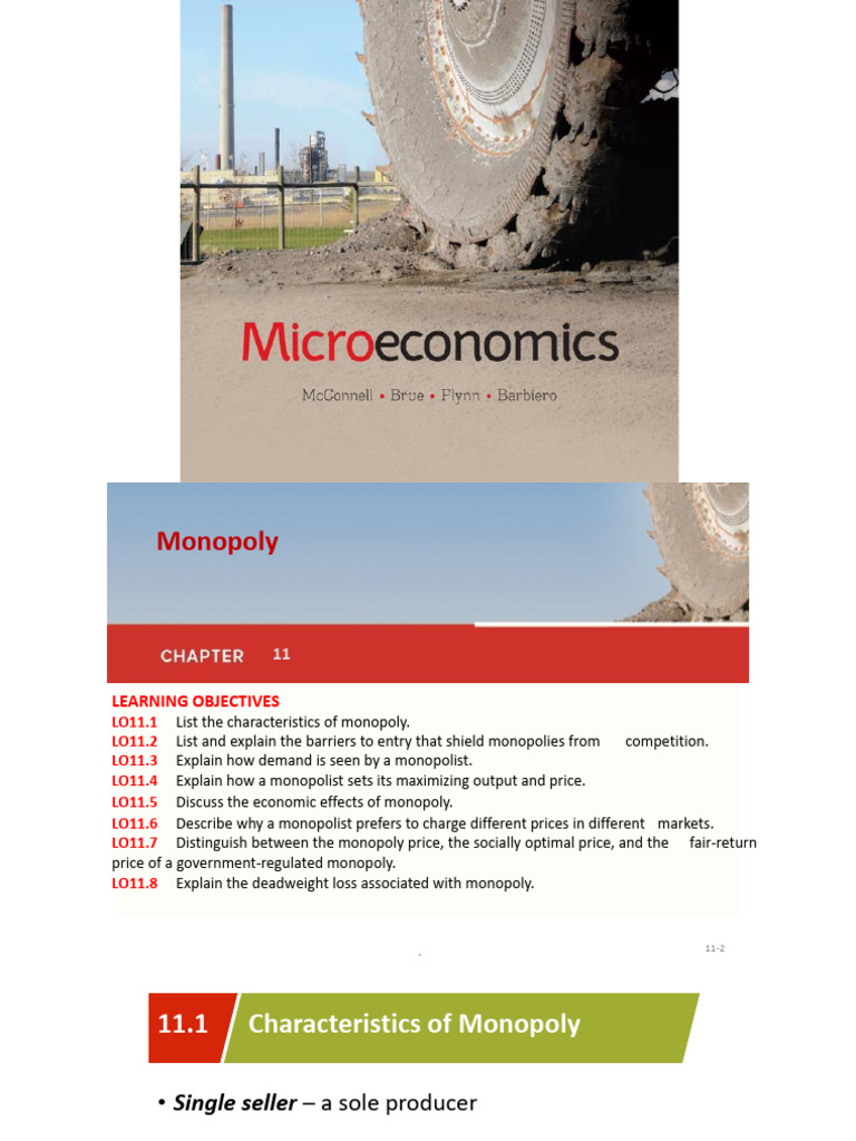 Chapter 11 - Monopoly | PDF | Monopoly | Profit (Economics)