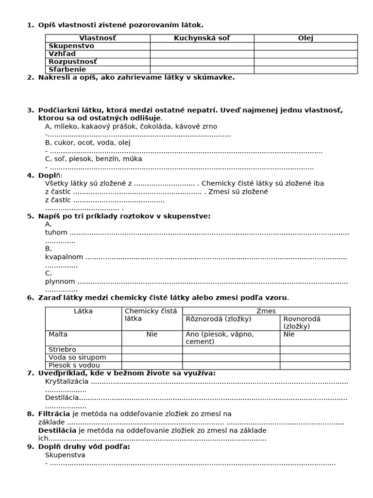 Opakovanie 7. Ročník | PDF