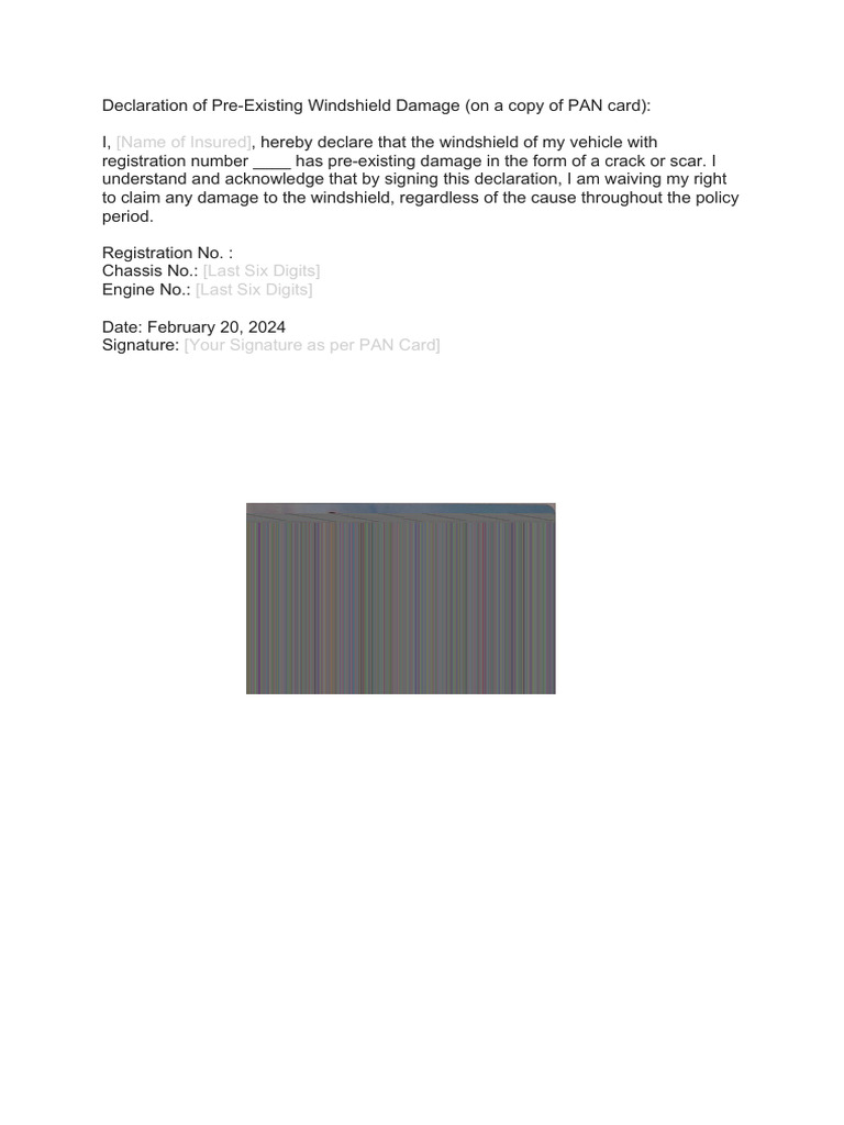 Sample Declaration | PDF