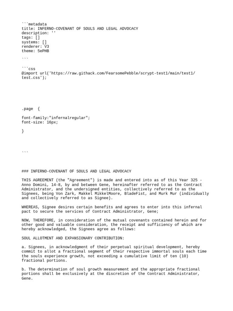 HB Inferno Covenantofsoulsandlegaladvocacy | PDF | Arbitration | Mediation