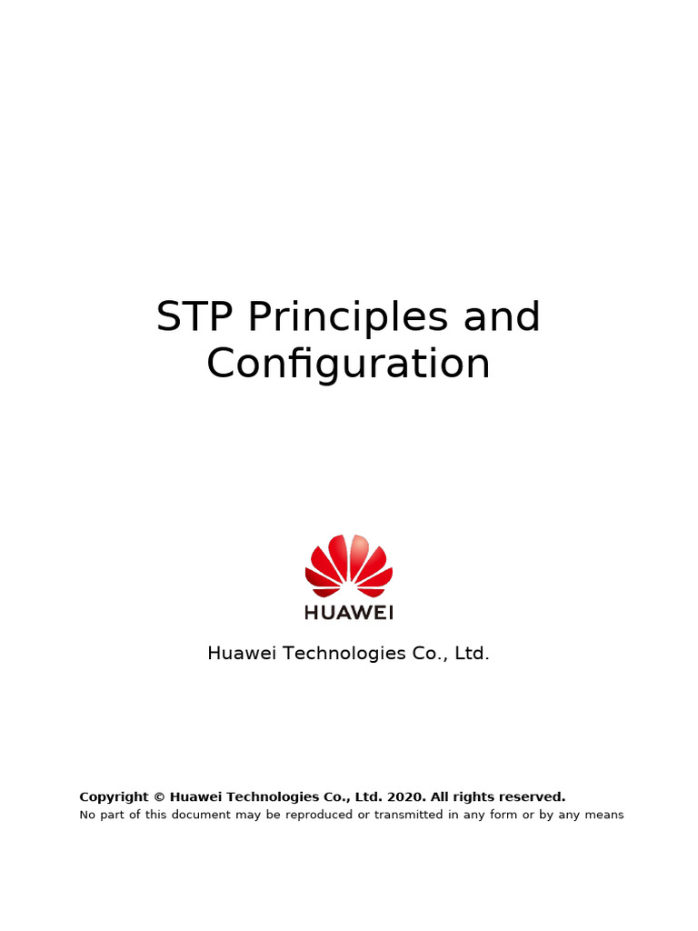 06 STP Principles and Configuration | PDF | Computer Network | Computer Architecture