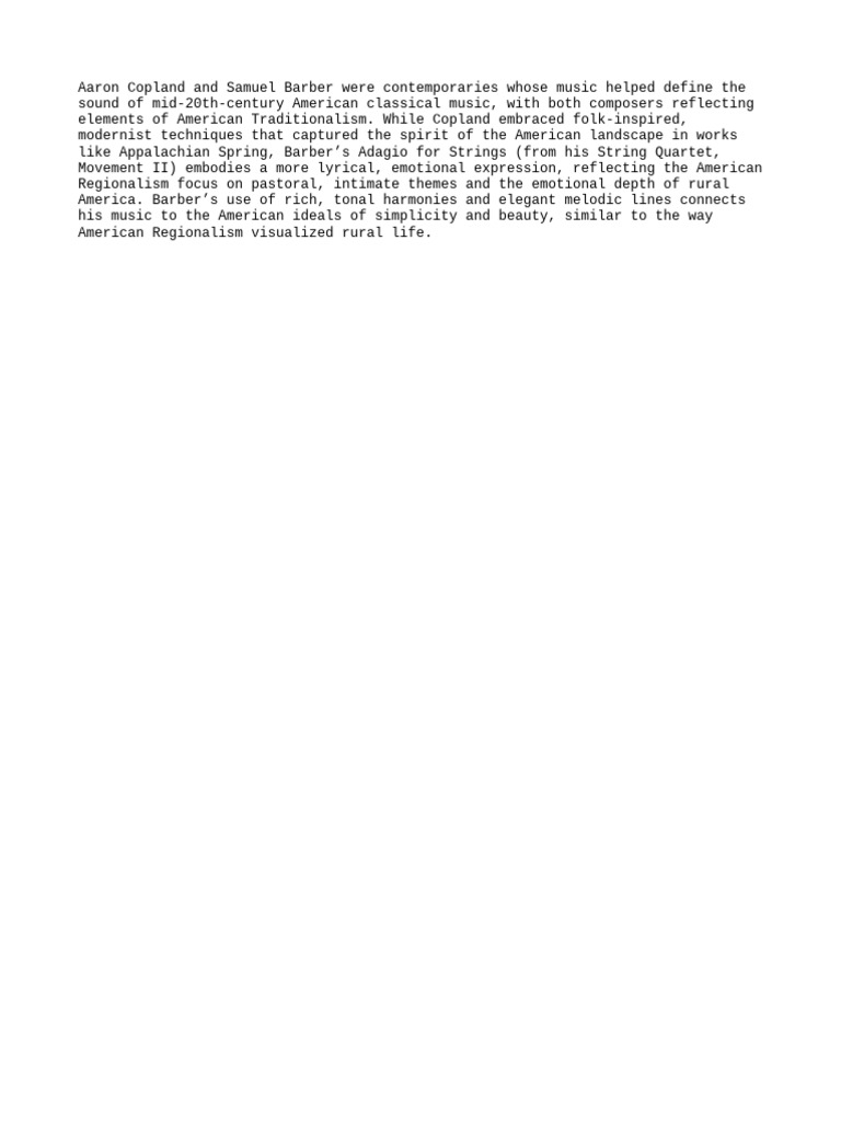 Copland | PDF
