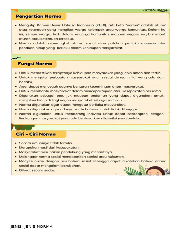 Jenis-Jenis Norma dalam Masyarakat | PDF
