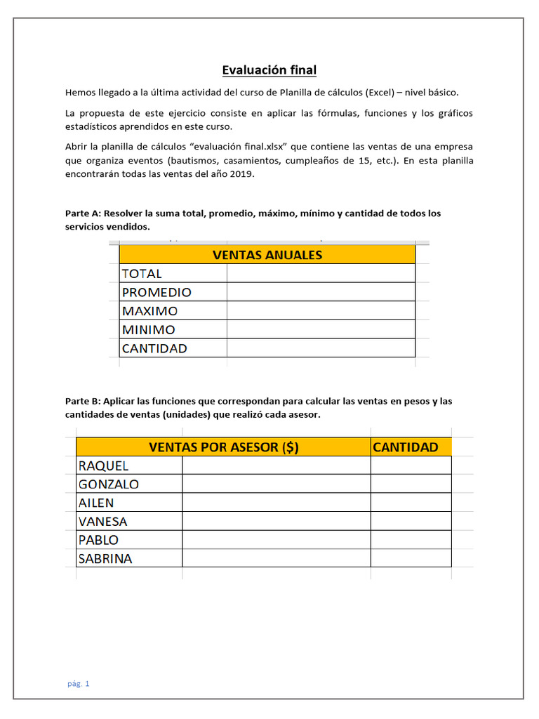 TP Final Excel Basico | PDF