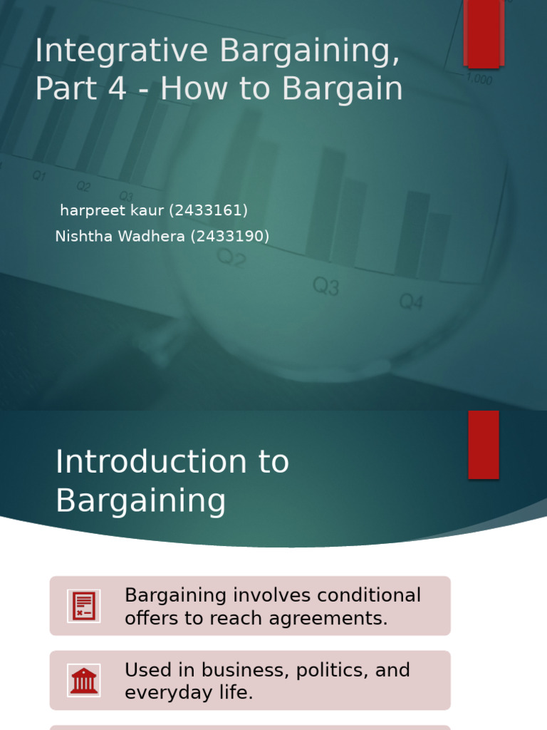 Integrative Bargaining Presentation (2) 2 | PDF | Negotiation | Bargaining