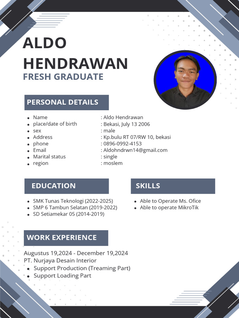 CV ALDO HENDRAWAN.pdf_20250131_214642_0000 | PDF