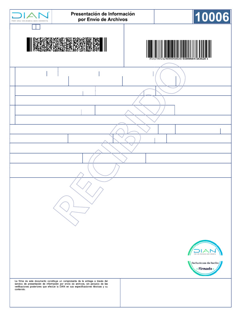 Formulario DIAN: Inserción y Archivos XML | PDF