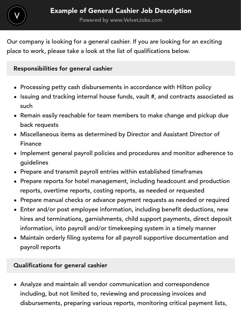 general-cashier-v1 | PDF