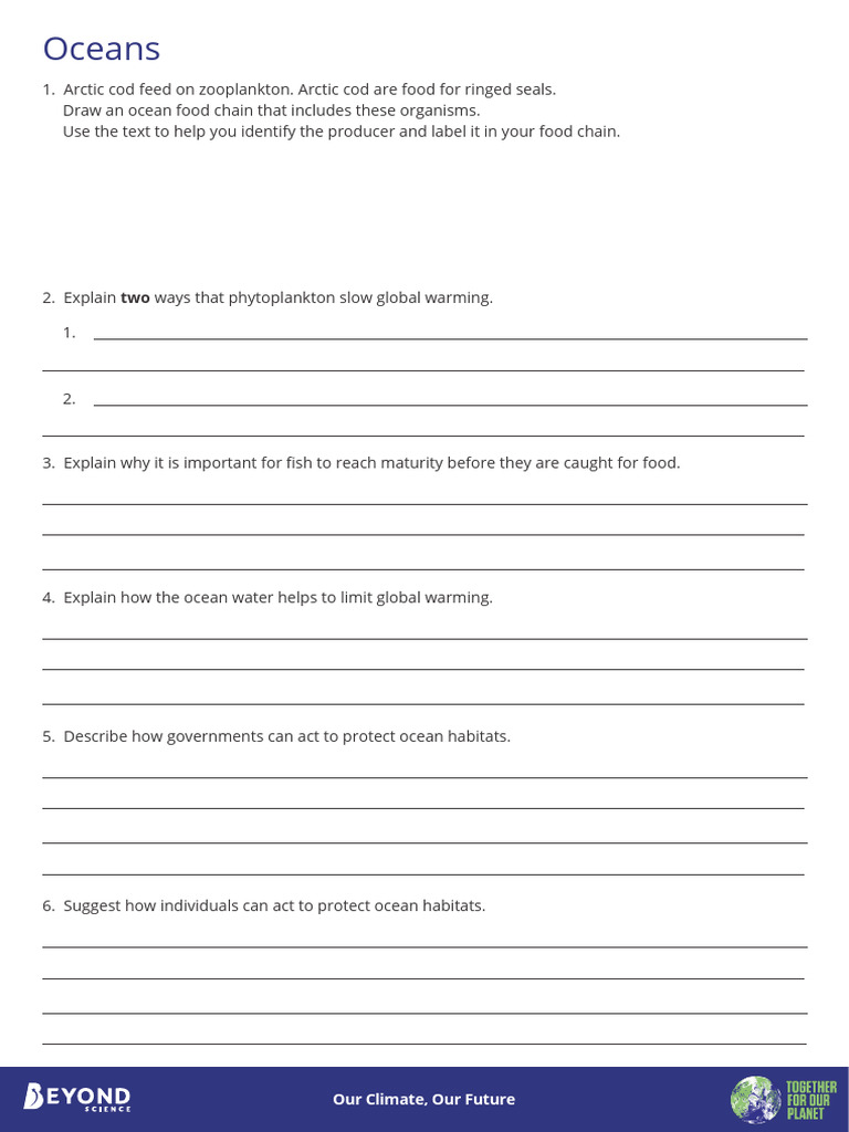 Oceans+Extension+Questions | PDF