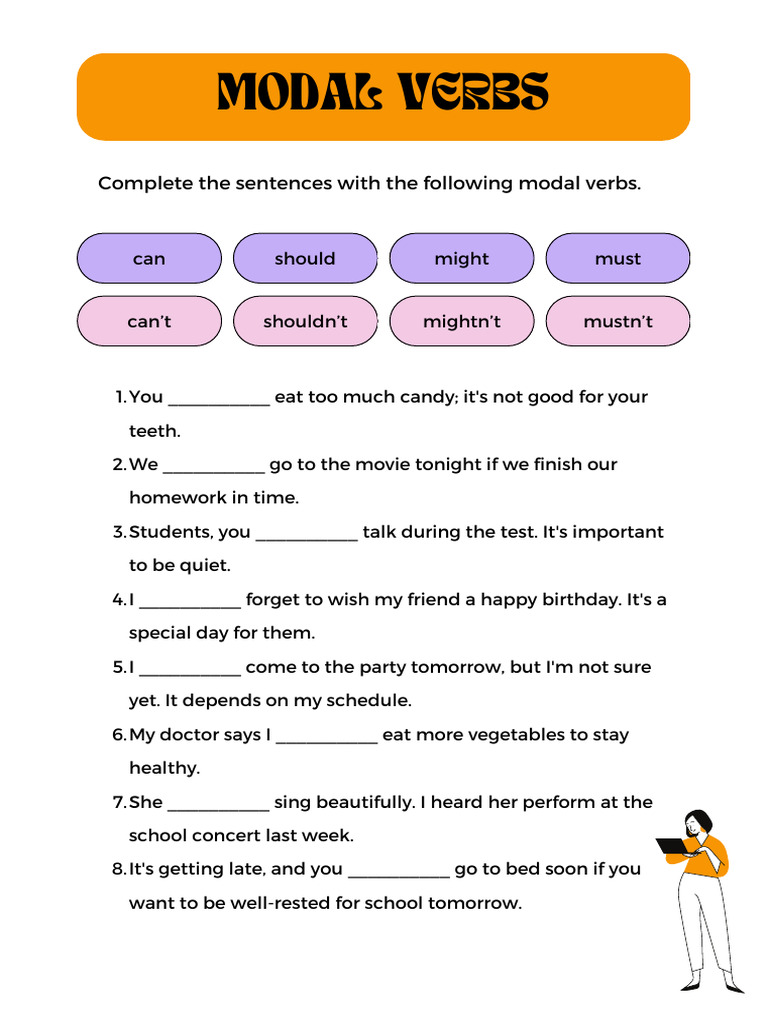 Modal Verbs Exercise for Students | PDF
