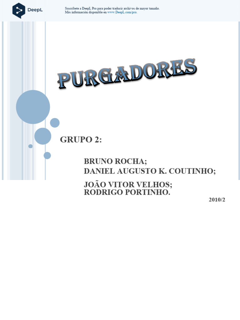 Purgadores 1 | PDF