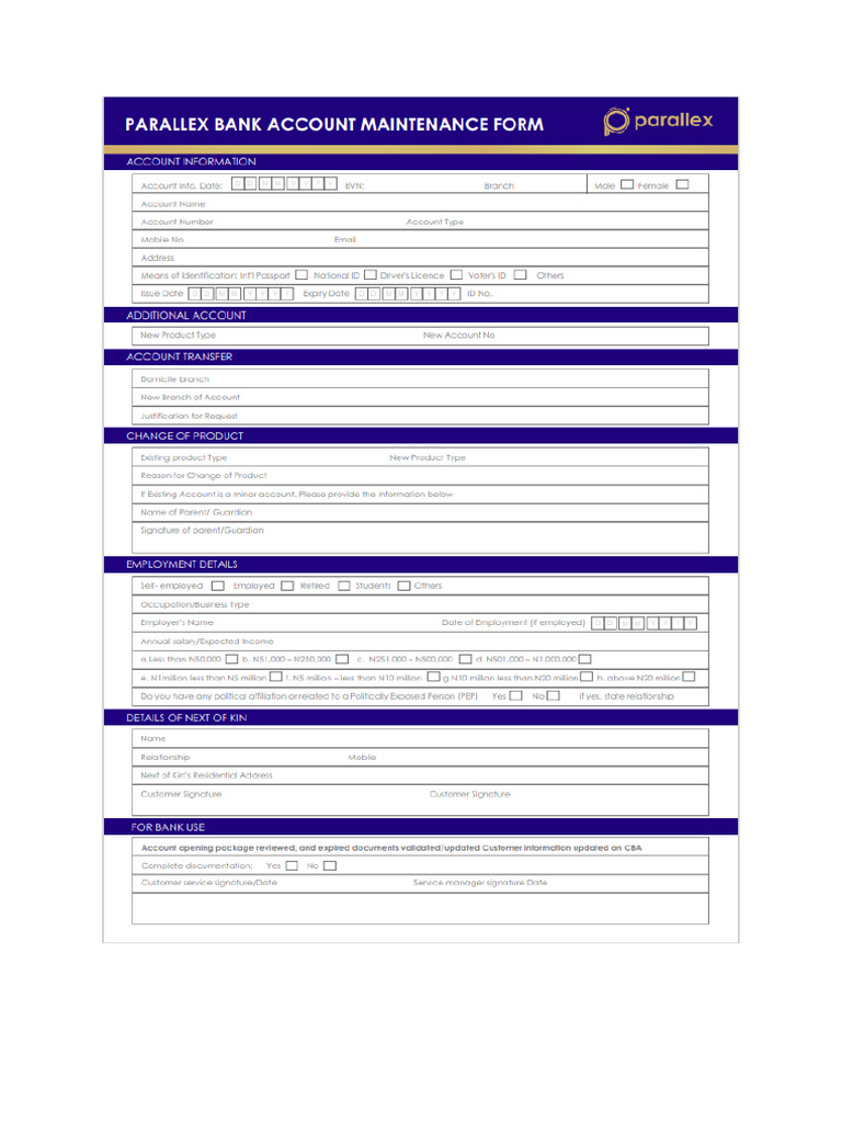 Account Upgrade Request Form | PDF