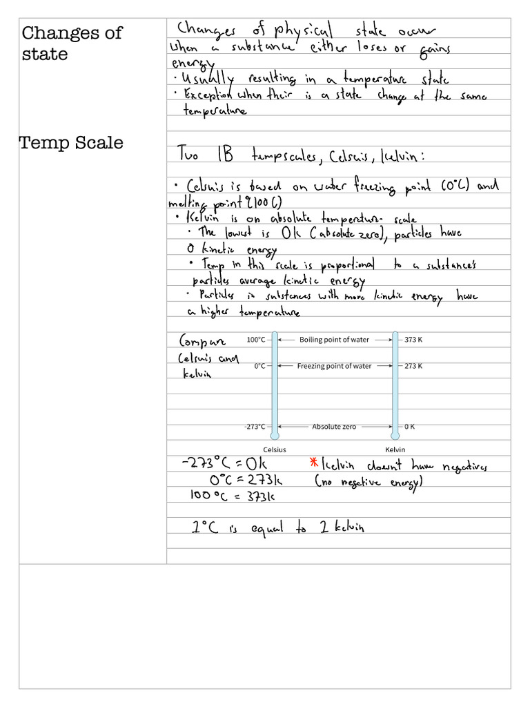 Temperature and Kinetic Energy 1.1.3A | PDF
