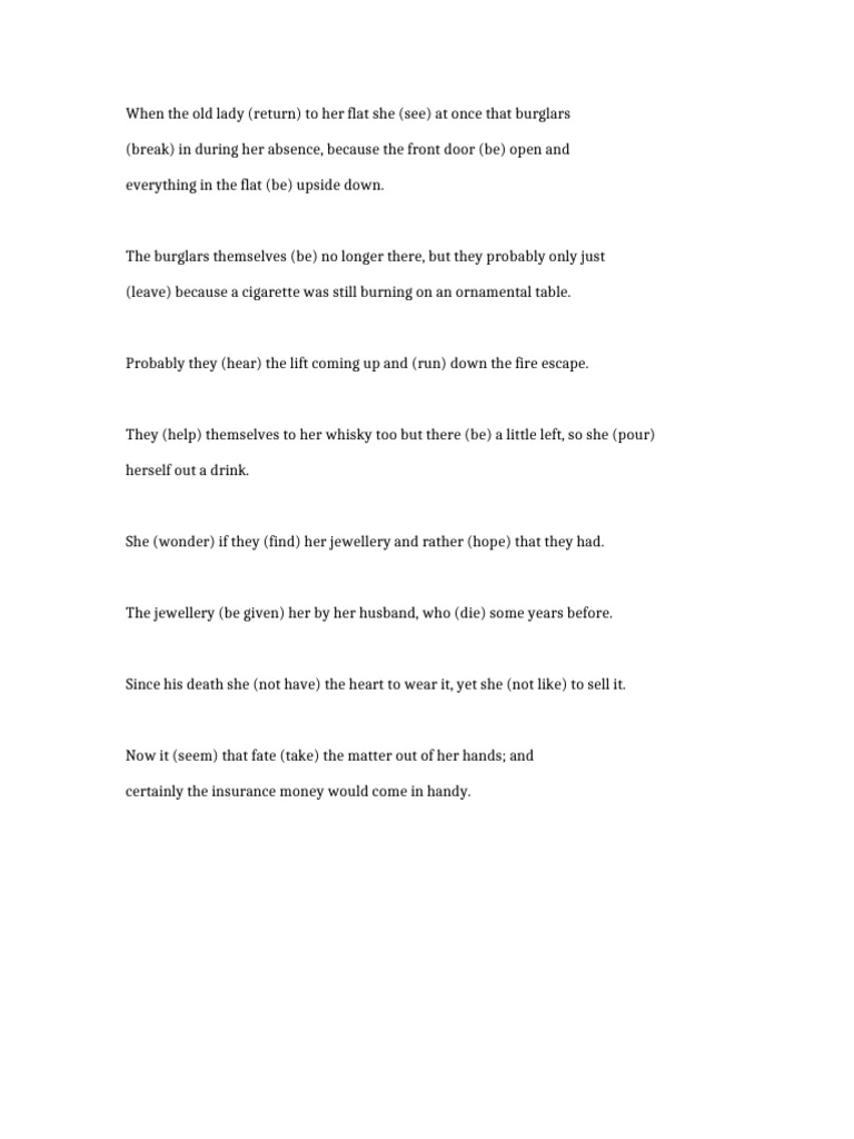 Old Lady Story | PDF