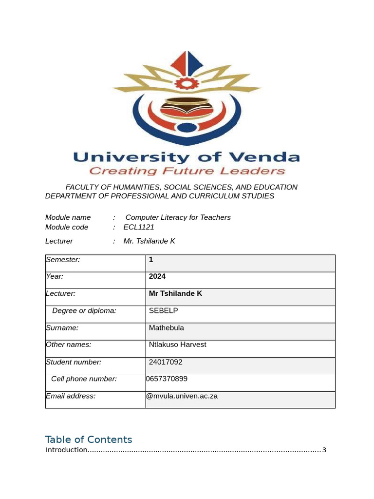 Mathebula Ntlakusiso Harvest 24017092 BEDFET ECL1121 Portfolio | PDF | Vaccines | Pandemic