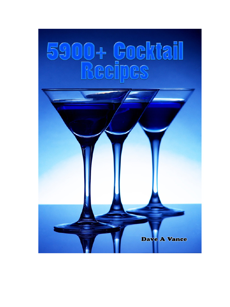 5900 Cocktail Recipes | PDF | Cocktails | Martini (Cocktail)