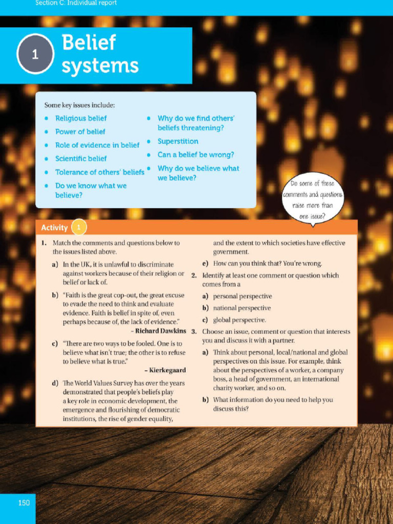 Introduction To Belief Systems | PDF