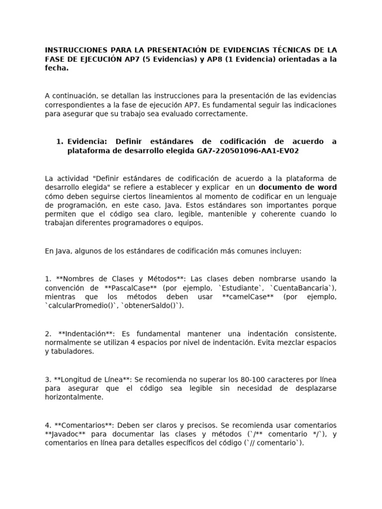 Instrucciones Ap8 Fase de Ejecución Ap7-2 | PDF | Java (lenguaje de programación) | Lenguaje de ...
