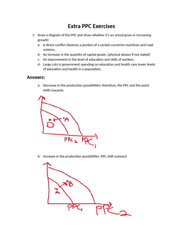 Extra Exercises For PPC | PDF