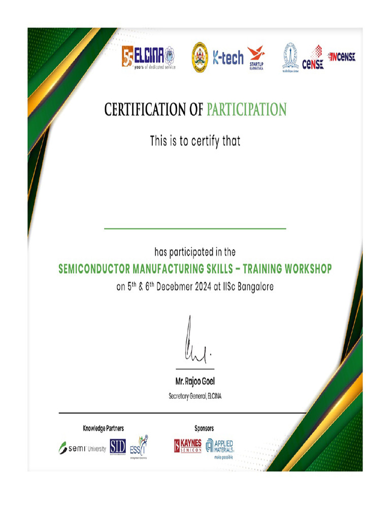 Semiconductor Workshop_entry_pass | PDF