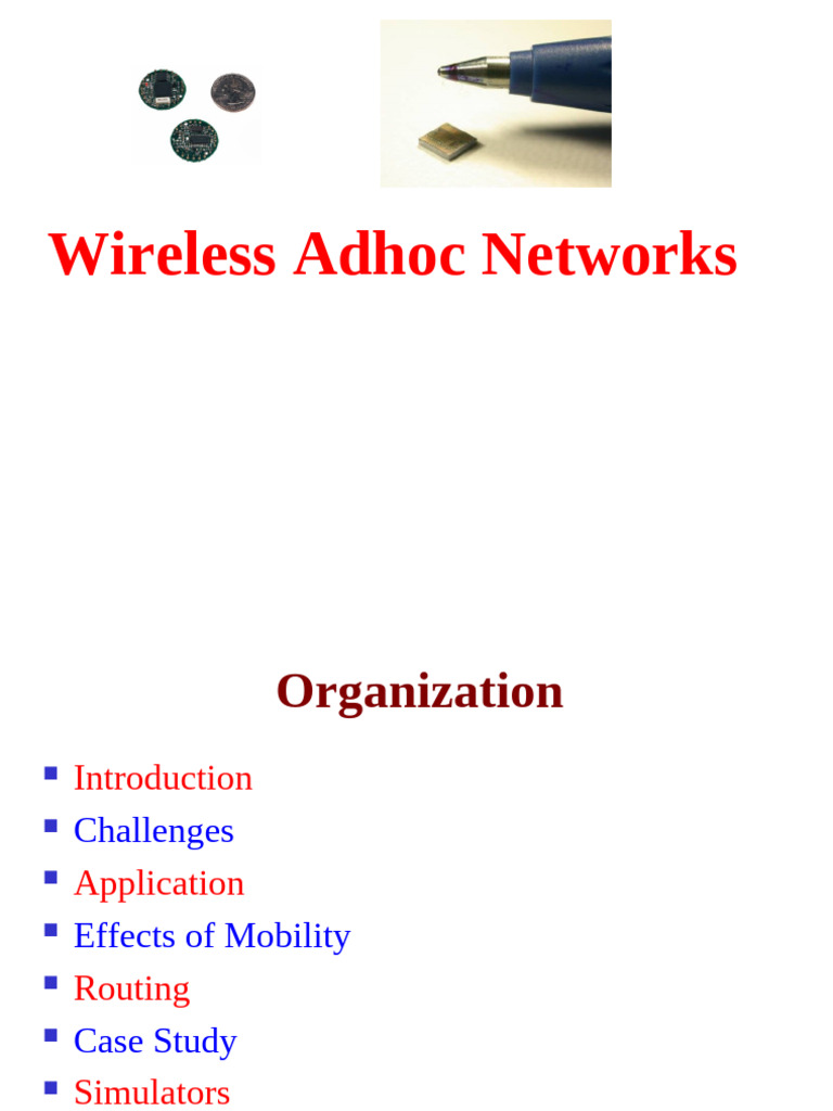 Overview of Wireless Ad Hoc Networks | PDF | Wireless Ad Hoc Network | Computer Network