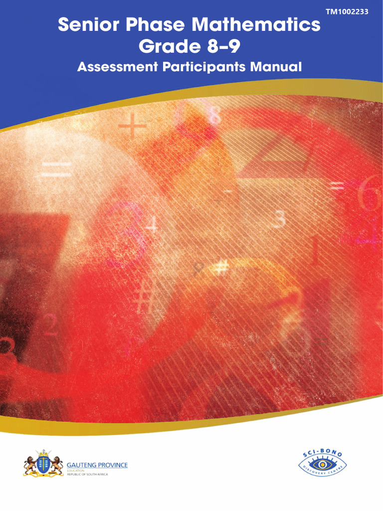 GDE SP MAT Gr8&9 Assessment Manual | PDF | Educational Assessment ...