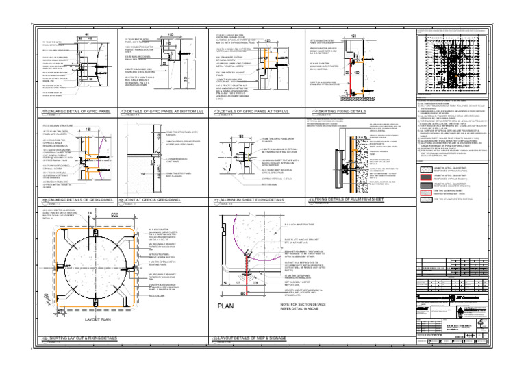 GFRG/GFRC Panel Fixing Details | PDF | Drywall | Mechanical Engineering