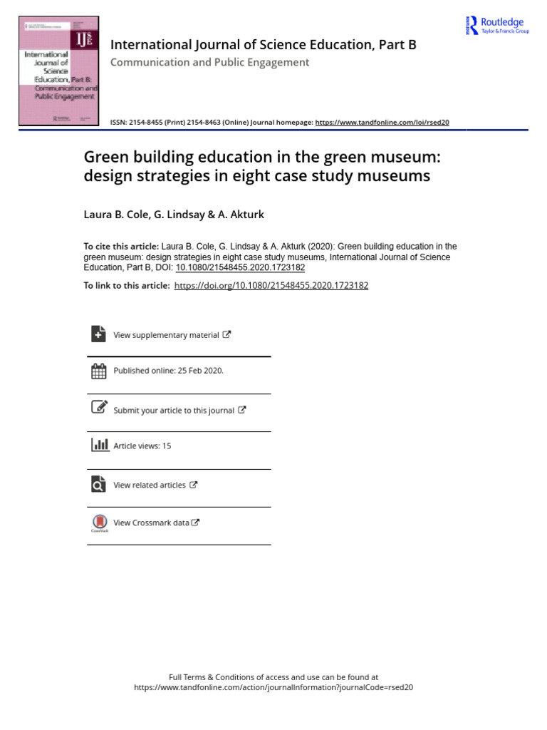 Green Building Education in The Green Mu | PDF | Green Building | Museum