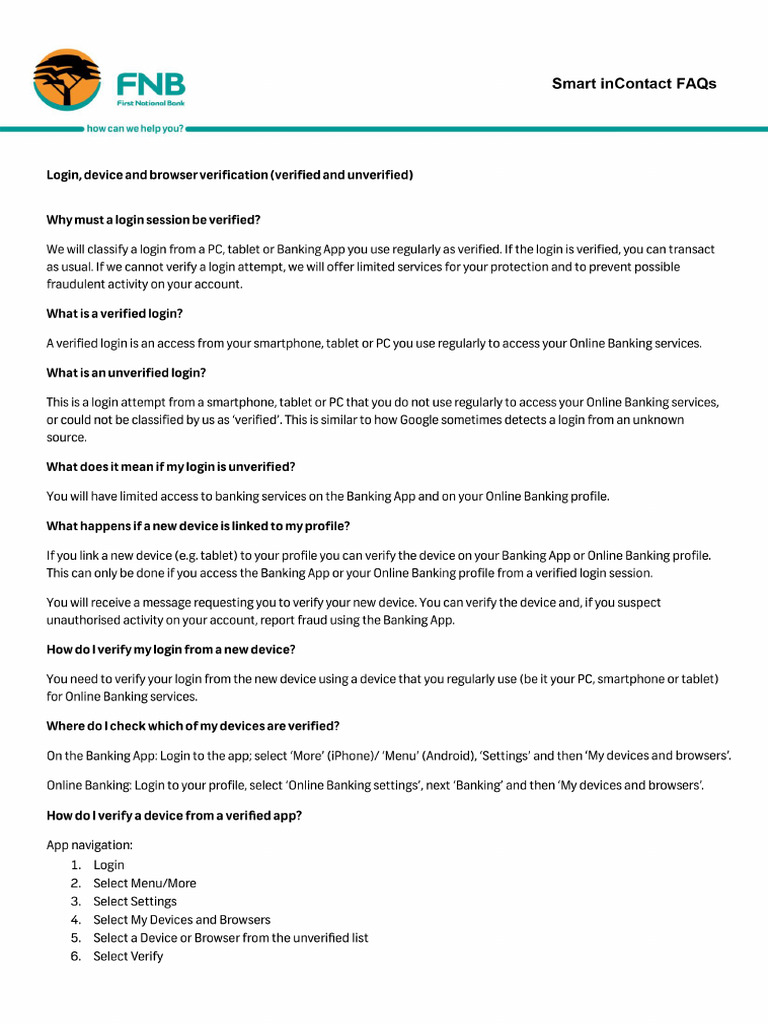 Smart Incontact FAQs | PDF