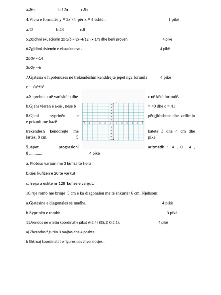 GR.B KL 9 Tremujori 2 | PDF
