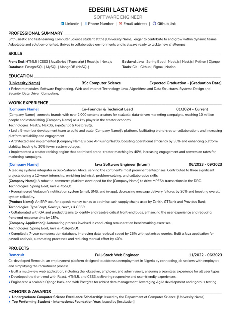 Edesiri - CV | PDF | Postgre Sql | Software