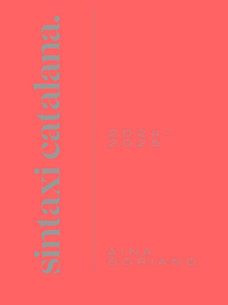 Apunts Final Sintaxi | PDF