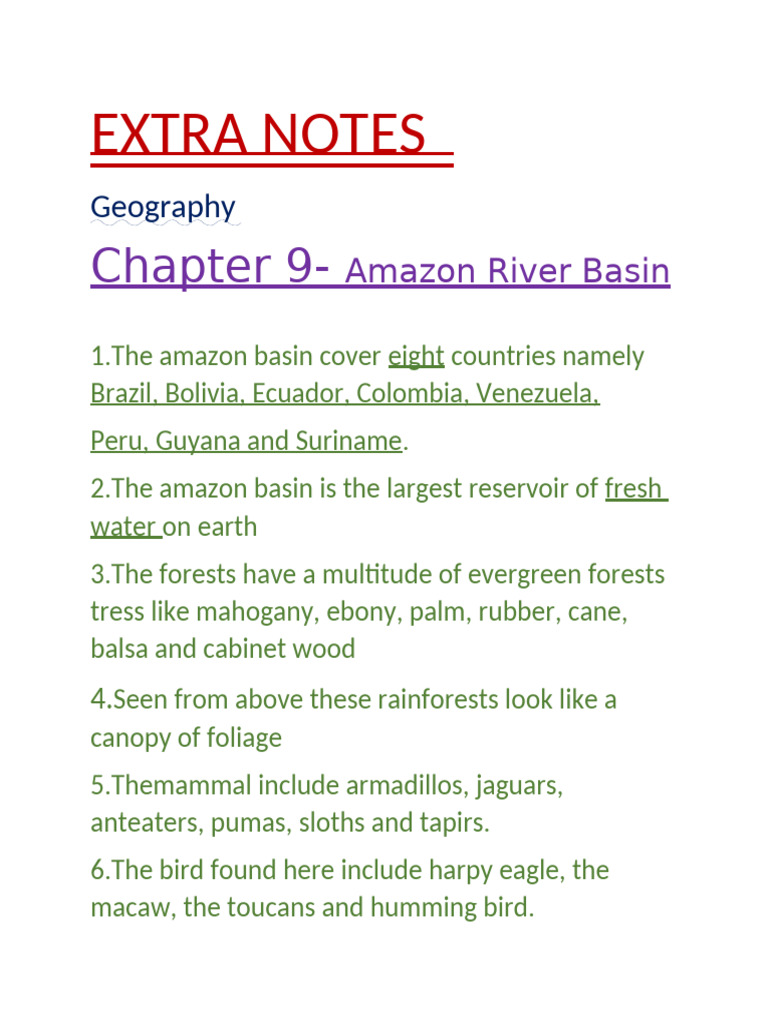 Amazon Basin: Geography & Culture | PDF | Amazon Rainforest | Amazon River