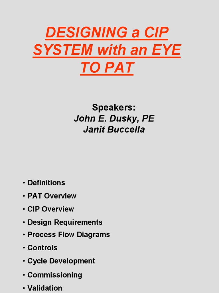 CIP Cycle | Verification And Validation | Industries
